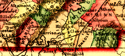 TNGenWeb Map Project, Bell and James Counties, TN