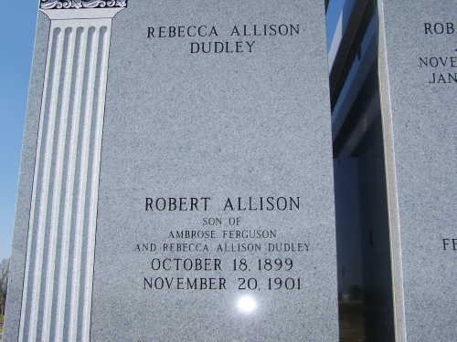 ALLISON-DUDLEY MAUSOLEUM NEW