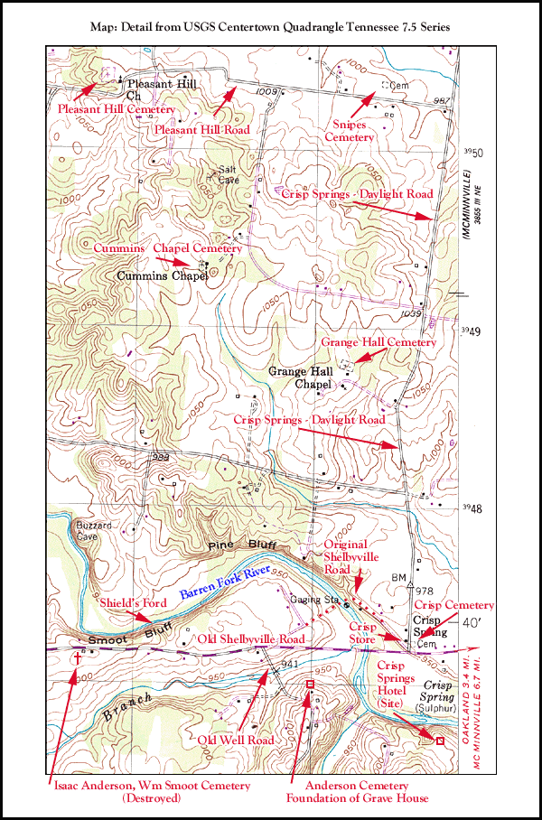 Warren County Tennessee, Cemeteries of Warren County Cemetery